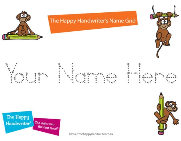 Learn to Write your Name | The Happy Handwriter